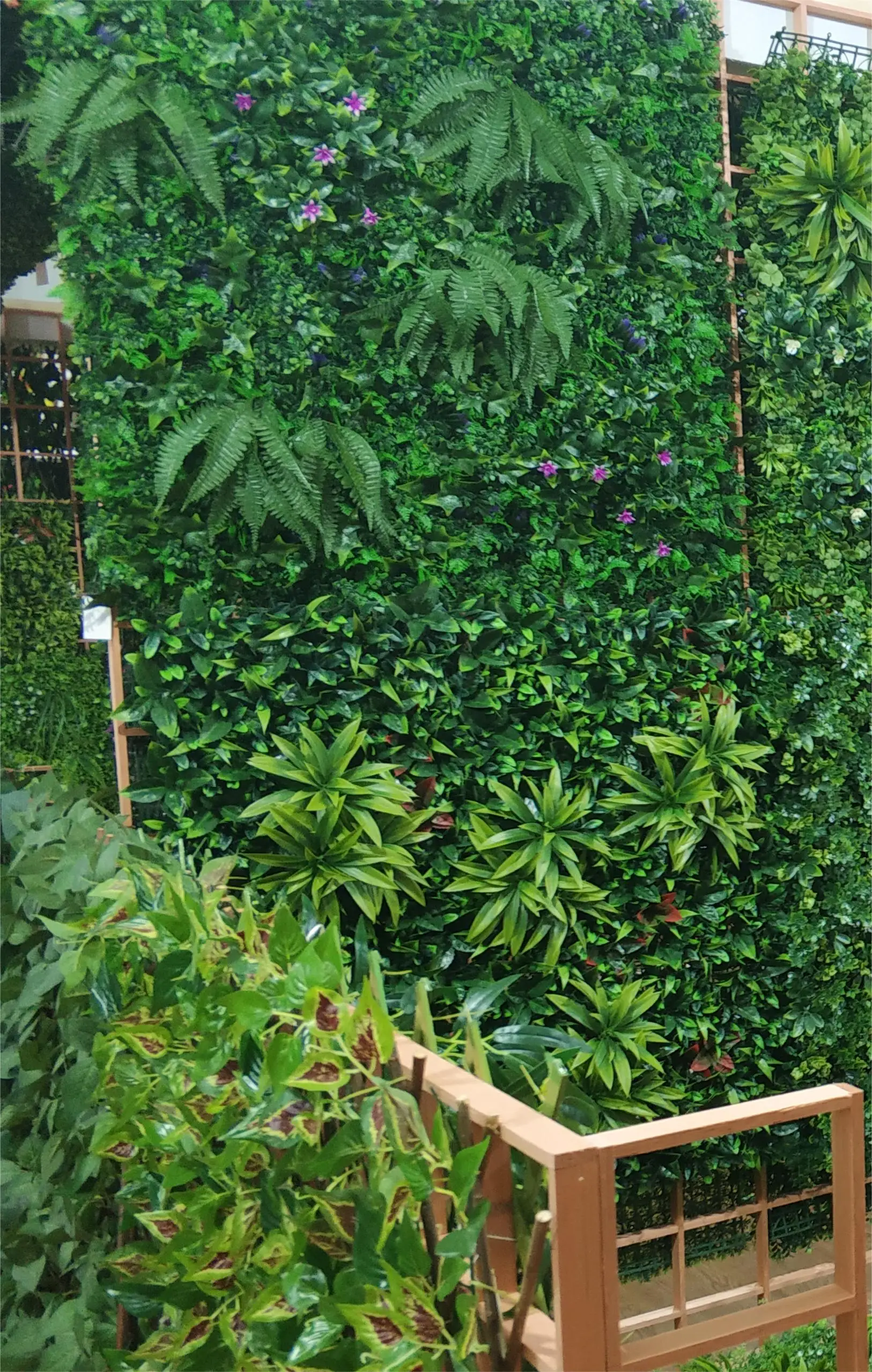 Faux Greenery Boxwood Hedge Plastic Leaf Grass Panel Artificial Boxwood ...