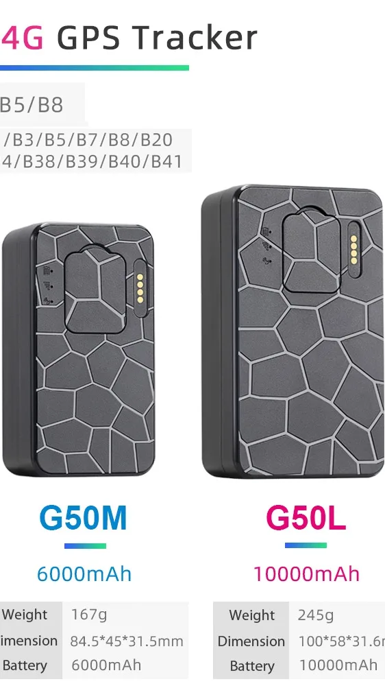 G50s Gps Mini Tracker 4g 3000mah Waterproof Magnetic Gps Tracking ...