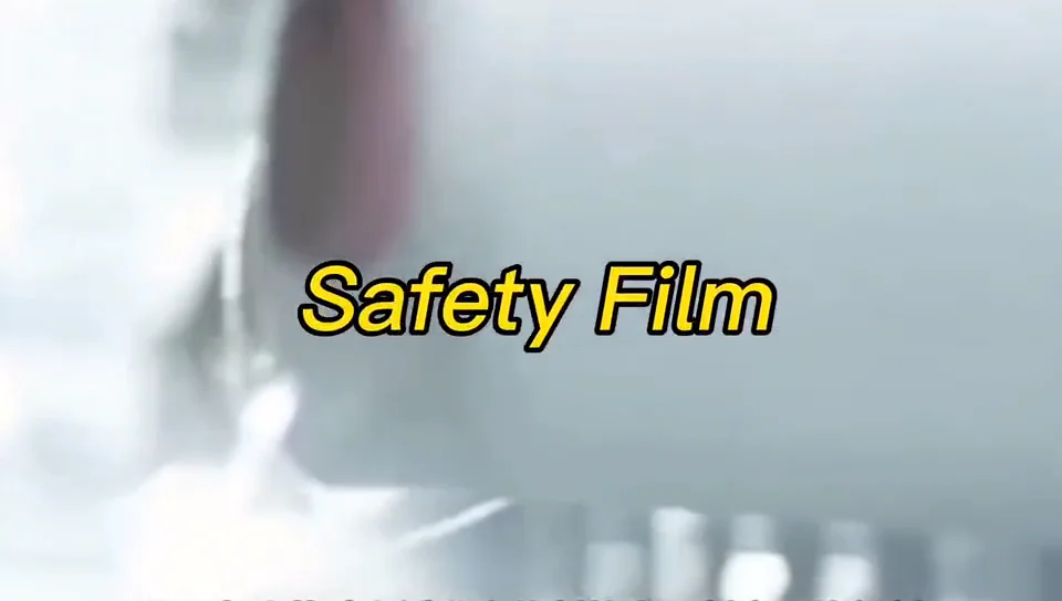 2mil Transparent Window Film Anti-shatter Glass Security Foil Sticker ...