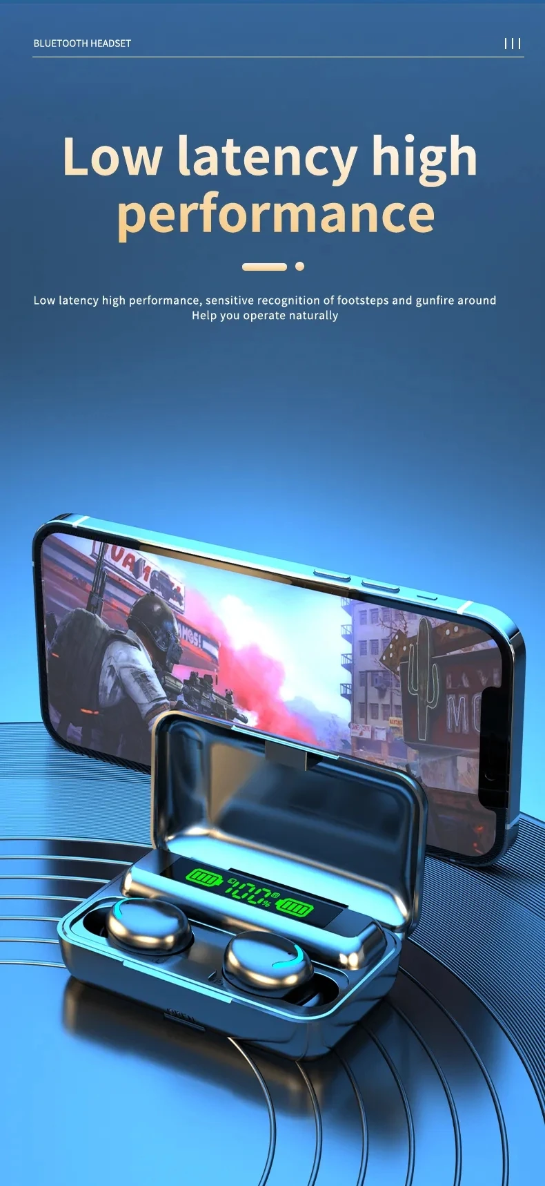 High Version Factory Price F9-5c Tws Bt Earphone 5.1 True Wireless ...