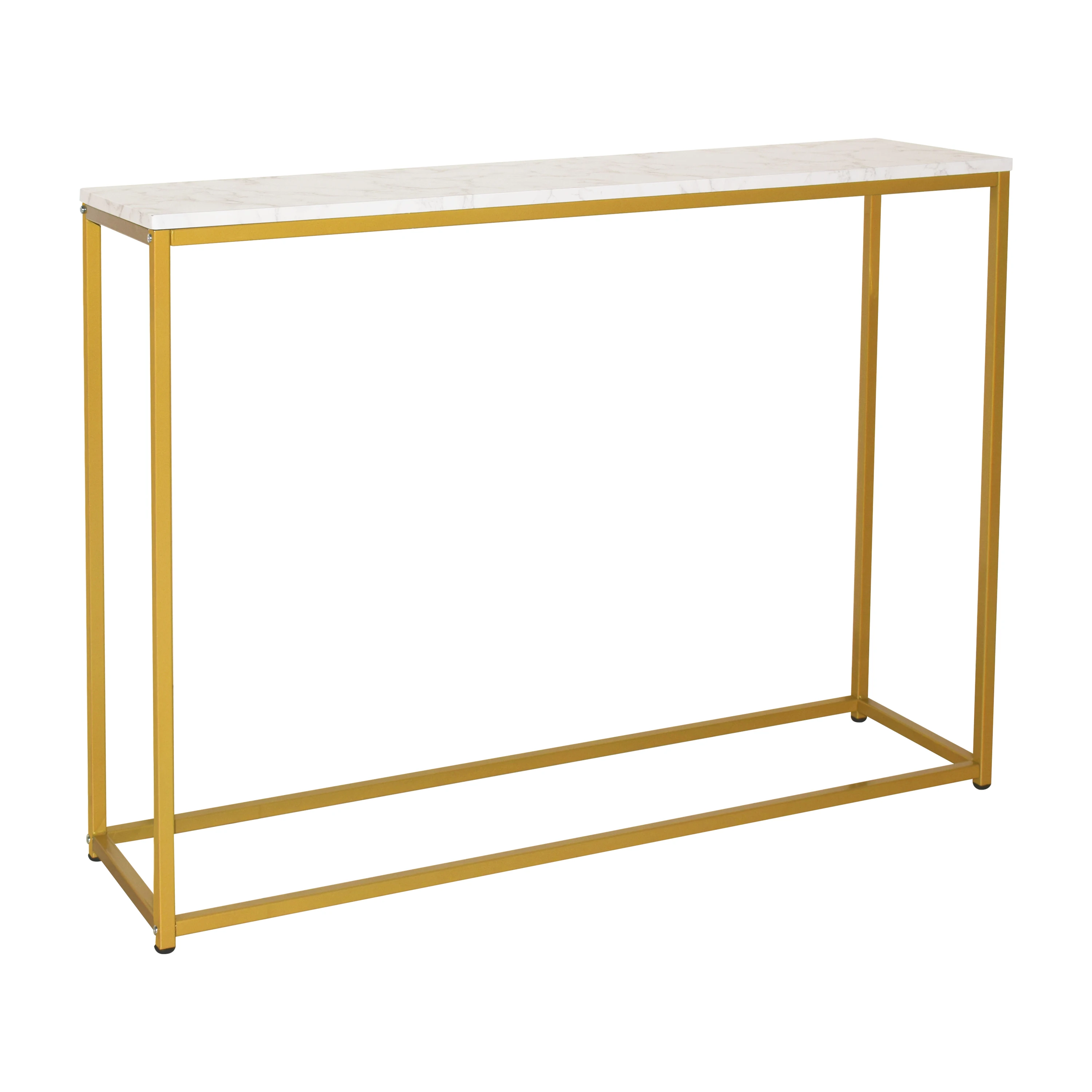 Simple Design Modern Luxury Console Tables Hallway Gold Marble Top ...