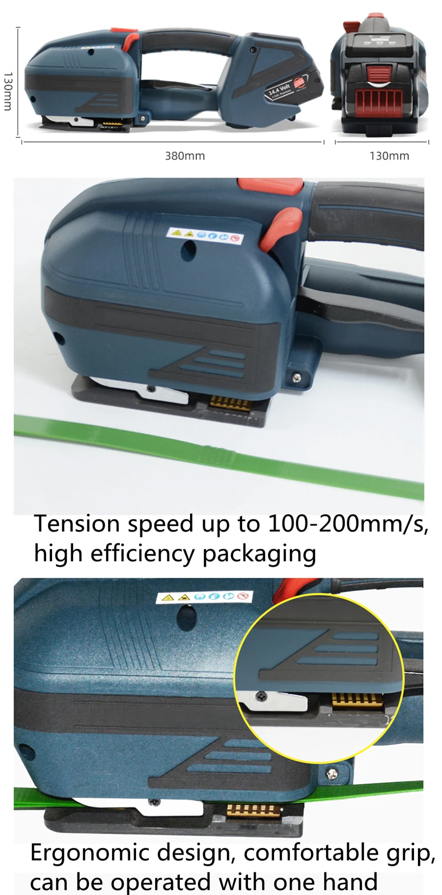 Automatic Strapping Machine 4000mha Battery Powered Strapping Tool For ...