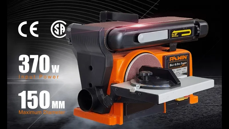 Diy Grade 370w Benchtop Sander Belt Sander Machine With Cast Iron Base ...