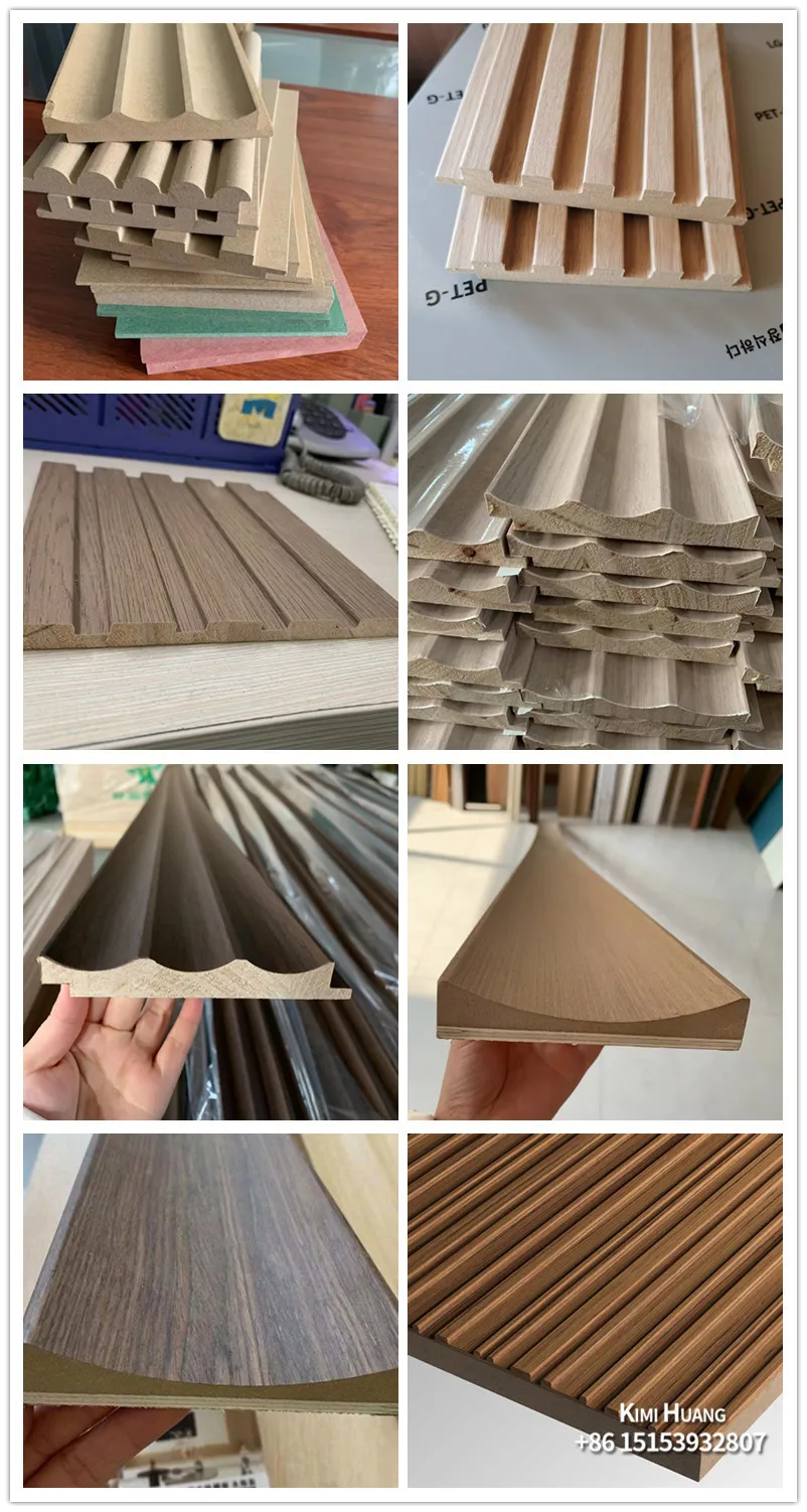 Flexible Solid Wpc Pvc Paneling Wall Panels Grooved Half Round Back ...