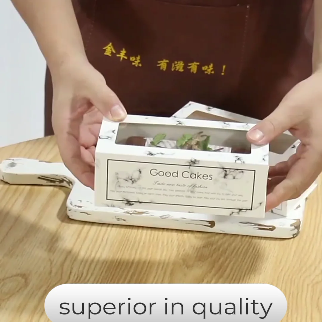 Retail Take Away Food Packaging Rectangle Bio-degradable Drawer Window ...