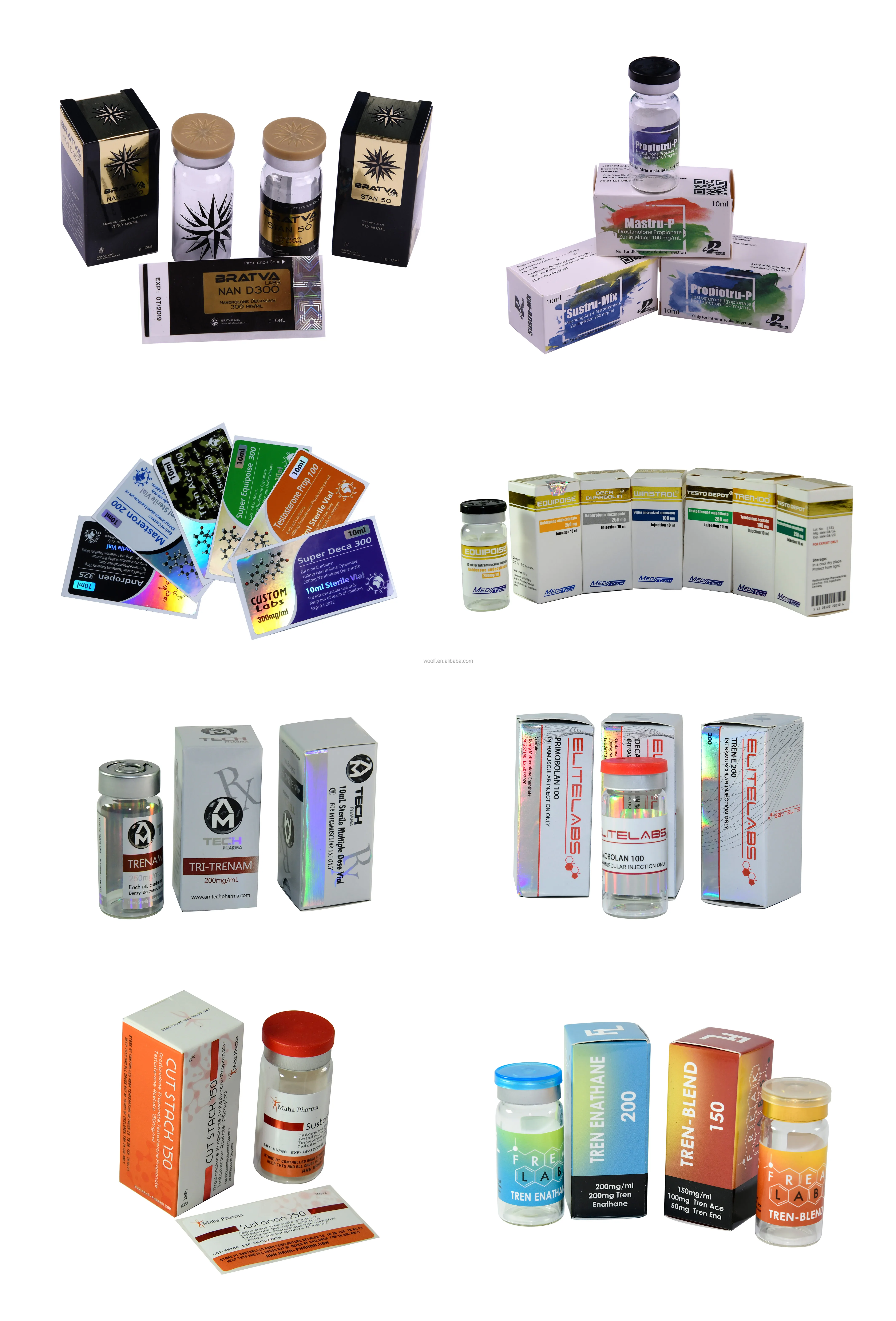 Custom Holographic Medicine Supplement Nutrition Capsule Labels Sticker ...