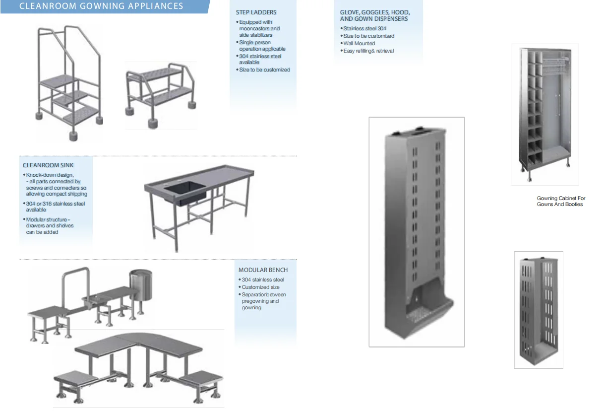 Stainless Steel 304 Cleanroom Wardrobe & Locker Cabinet Oem | Wholesale
