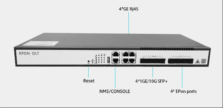 Epon 4 Port OLT Epon Gpon olt 4 port EPON OLT with 10G SFP uplink port ...