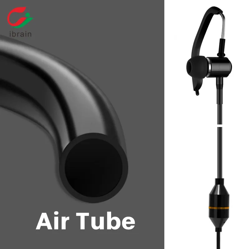 Mono Radiation Shielding air Tube Earphones Adjustable Anti-slip Ear ...