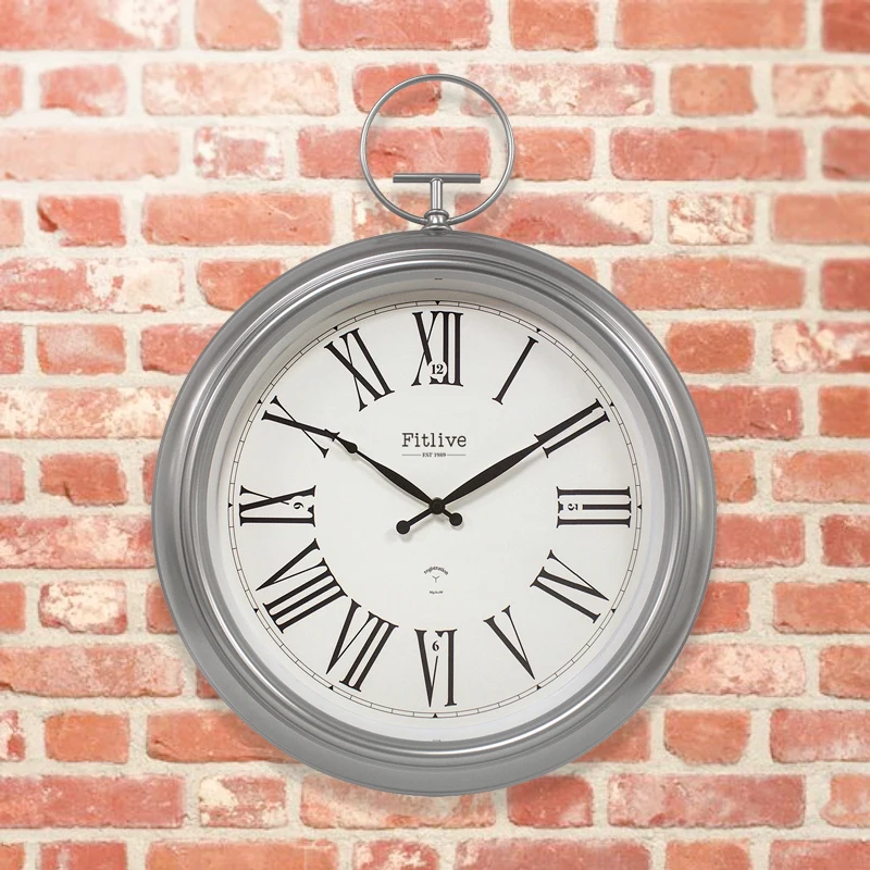 Roman Numberal Clock Factory OEM 45cm Wall Analog Clocks Balcony Scenic ...