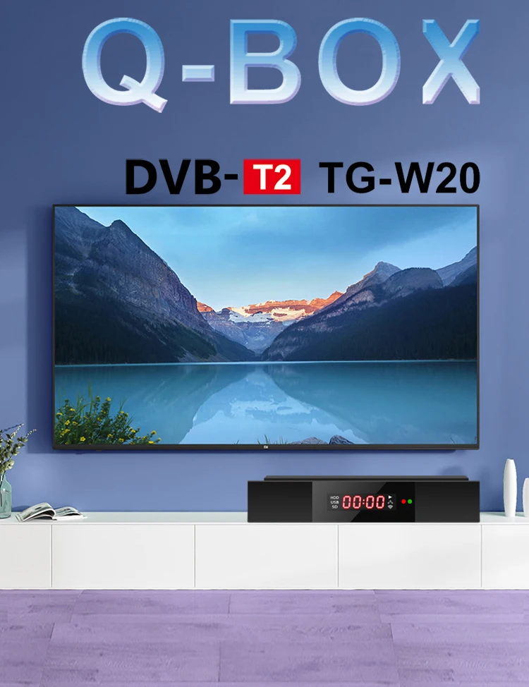 Q-BOX TG-W20 DVB T2 Receiver - High Definition Digital Satellite TV