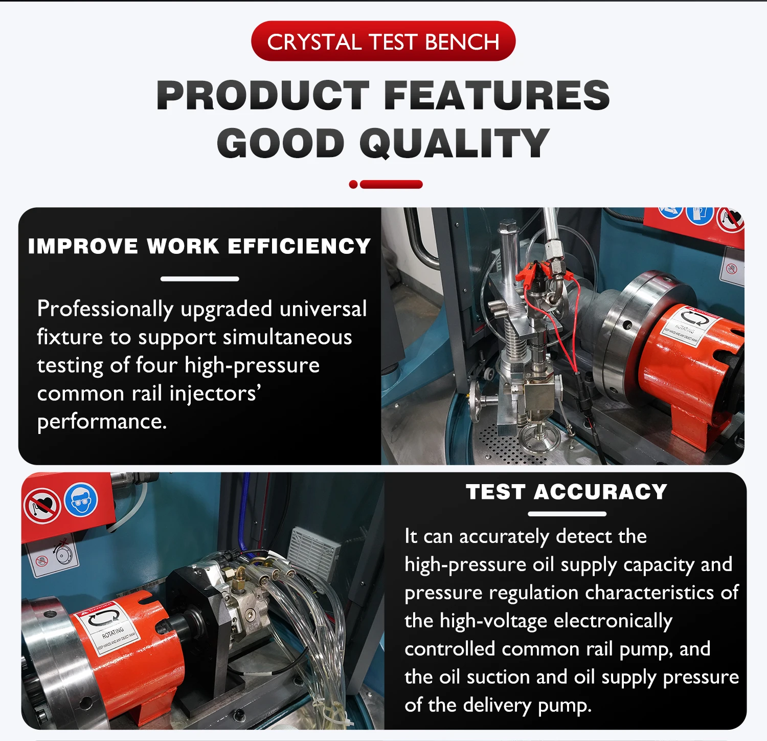 Automatic Multiple Common Rail Injectors test Bench diesel Injector ...