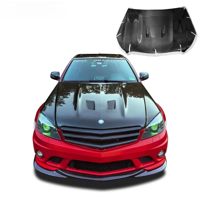 C63amg Carbon Fiber Engine Cover Is Used For The 2008-2010 Benz C-class ...