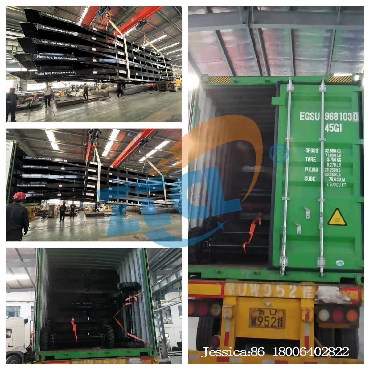 Forklift Truck Container Mobile Loading Yard Ramp - Adjustable Height Legs