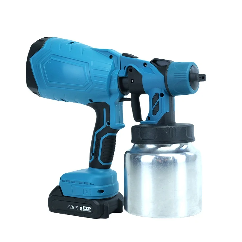21V Portable Lithium Battery Paint Spray Machine Cordless Household ...