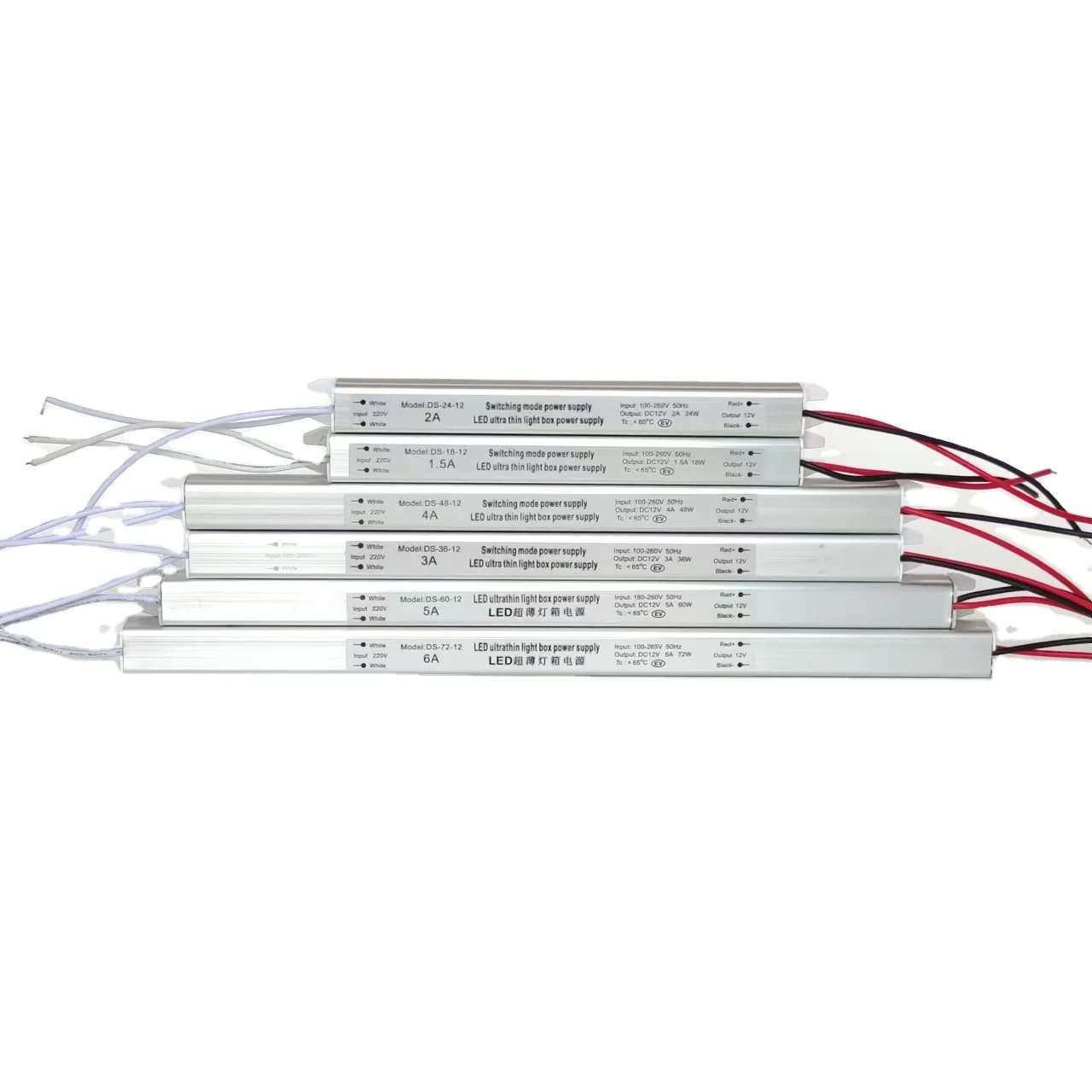 led Power Supply adapter DC12v 24v Ultra Thin led Strip Driver 2A 3A 4A ...