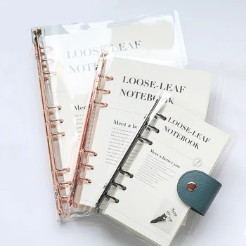 Clear Binder Cover With 90pcs Insert Paper A5/a6/b5 Transparent Pvc ...