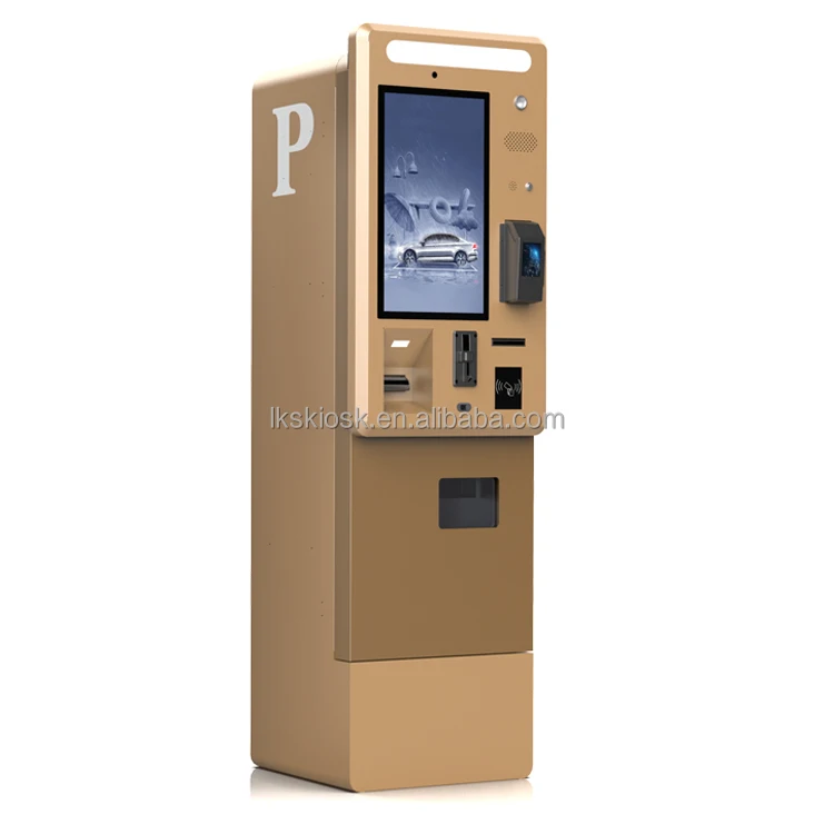 Parking Lot 21.5inch Touch Self Checkout Machine for Payments