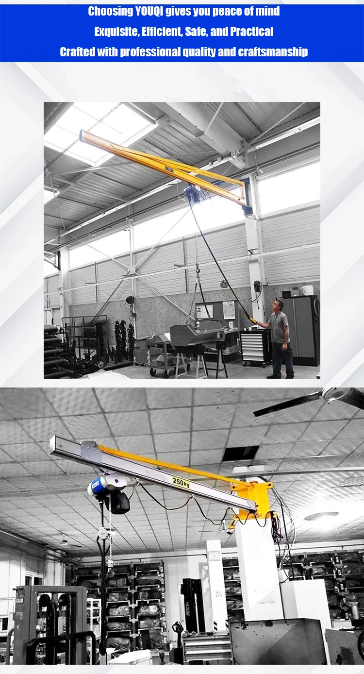 1-5 Ton Remote Control Mounted Wall Jib Crane For Assembly Workshop ...