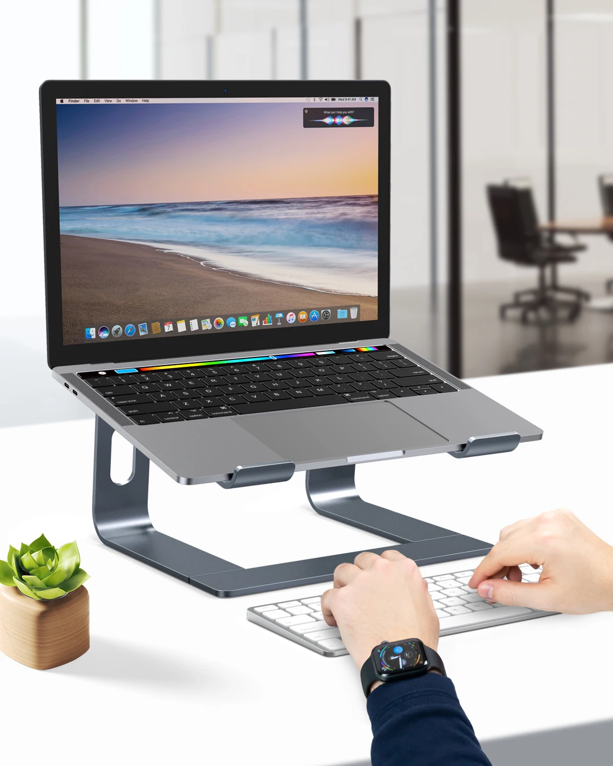 Laptop Stand Aluminum Detachable Laptop Stand Riser Ergonomic Laptops ...