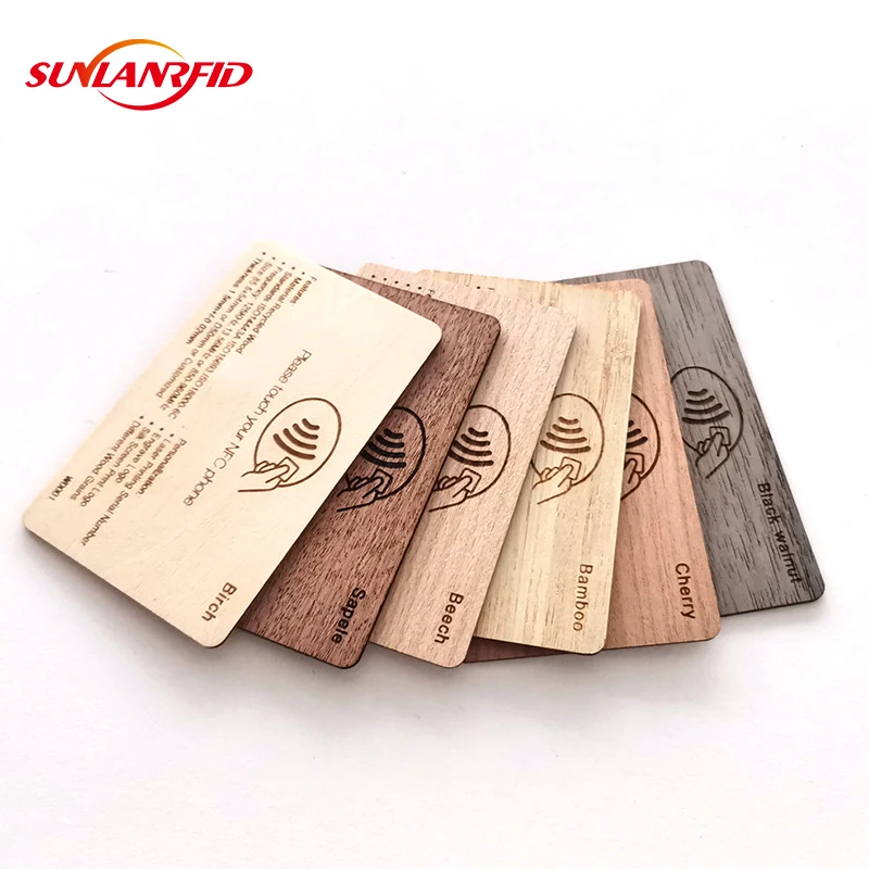 Factory Customized Green Recyclable Nfc Rfid Wooden Card Rfid Access ...