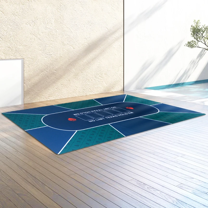 Customized Waterproof Rectangle Rubber Cloth Foldable Gambling Texas ...