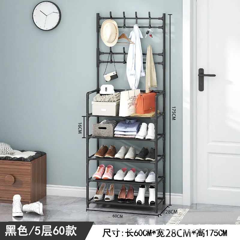 Indoor Home Storage Solution with Poles and Shoe Racks Acceptable for ...