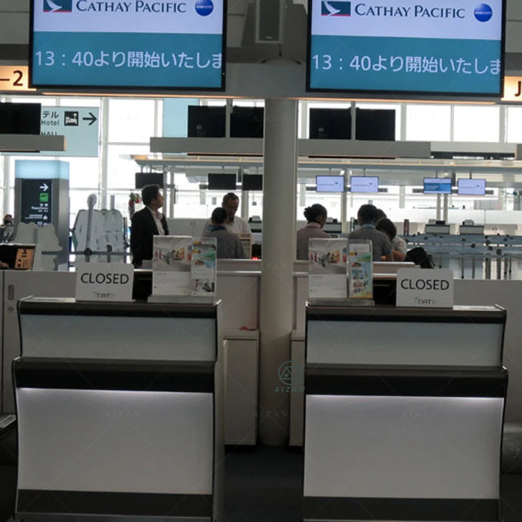 Customized Airport Check-in Counters - Modern & Durable