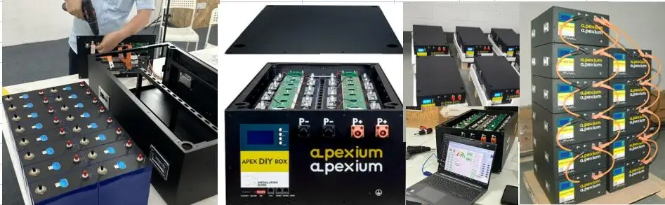 Apexium Empty DIY JK 200A BMS Lifepo4 Metal Battery Case