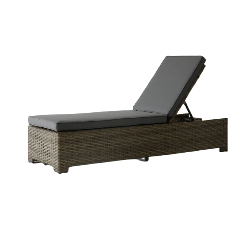 Leisure Rattan Daybed Garden Sun Lounger Pool Furniture With Adjustable ...