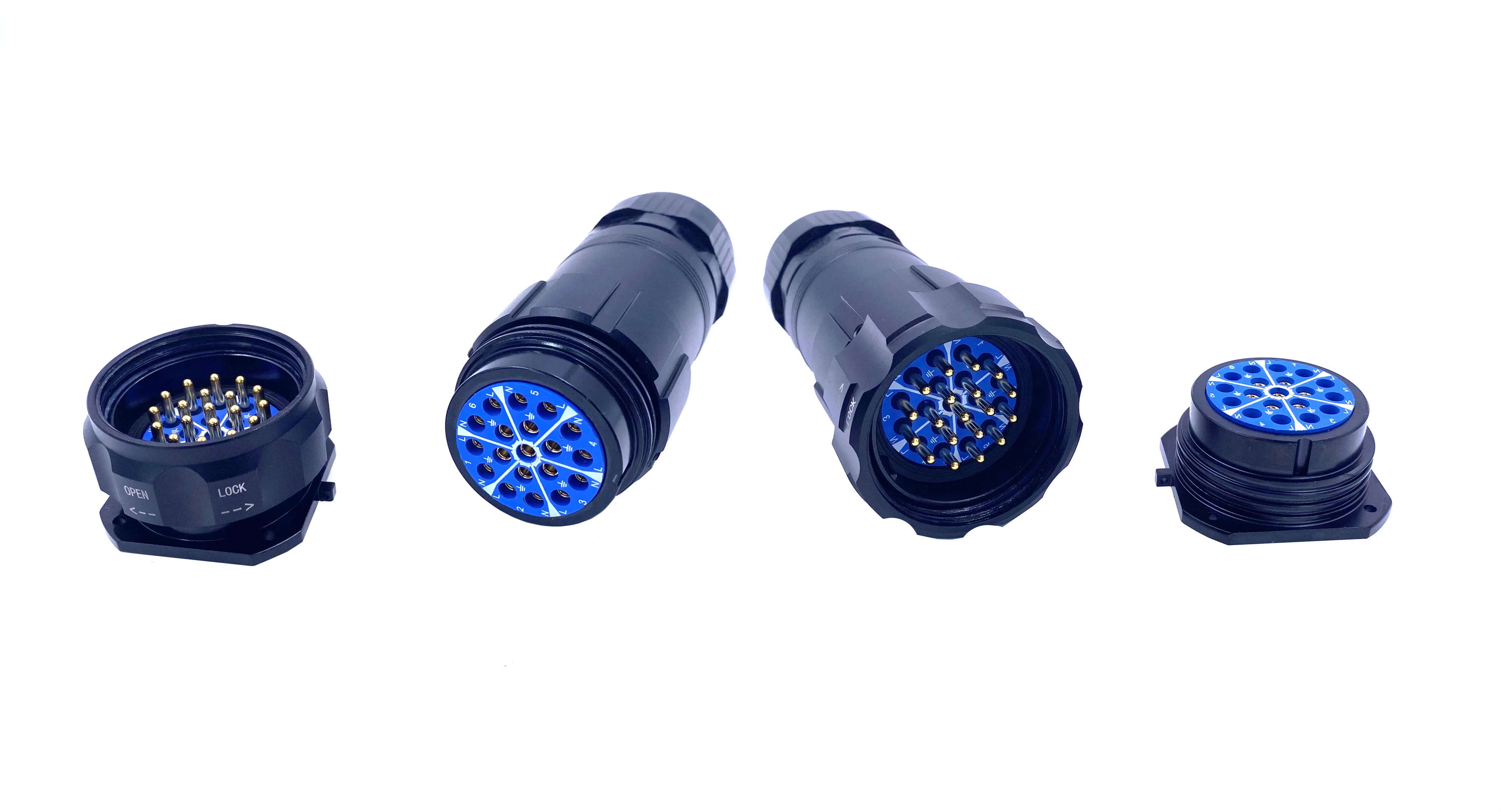 Multipin 19 Pin Female Plug Male Socket Power Socapex Style Connector ...