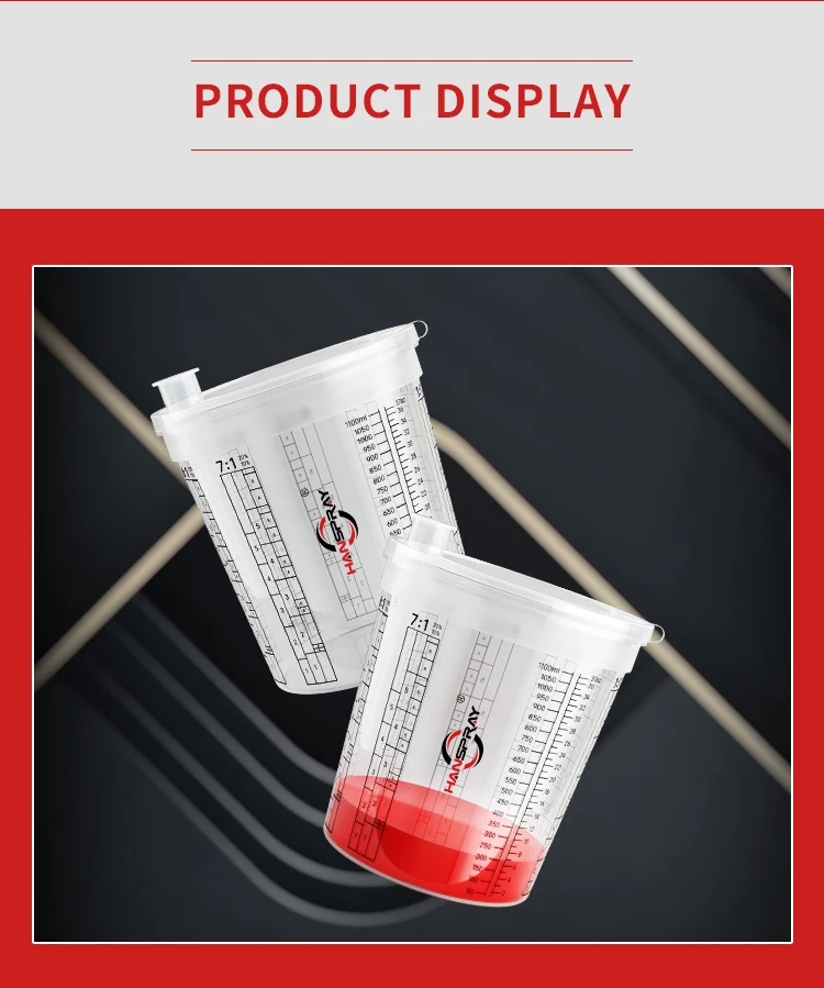 Hanspray Paint Mixing Ratio Measuring Container - 800ML