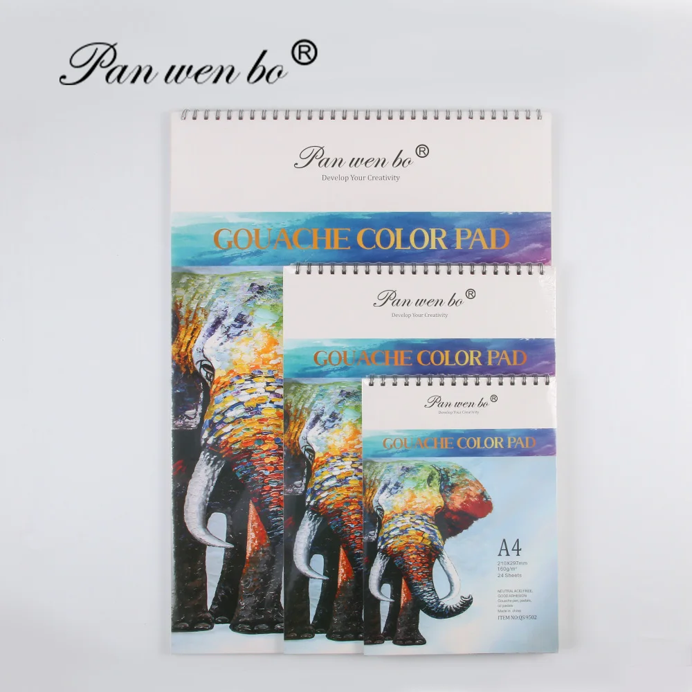 Watercolor Painting Paper Oem Customized Logo 160gsm 24 Sheets A2 A3 A4 ...