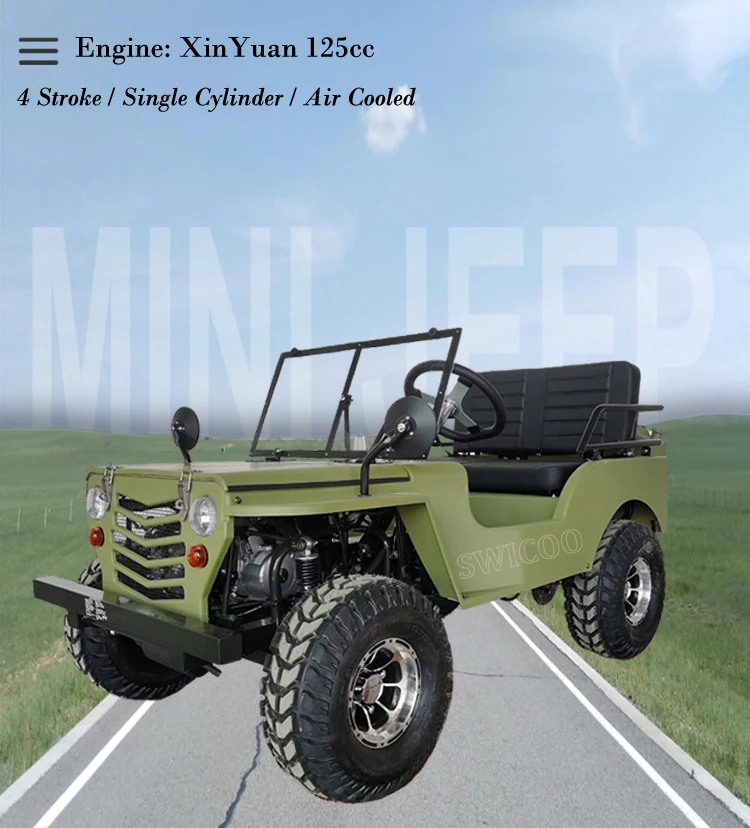 Kids Mini Jeeps 4 Stroke 125cc - Fun & Safe Rides