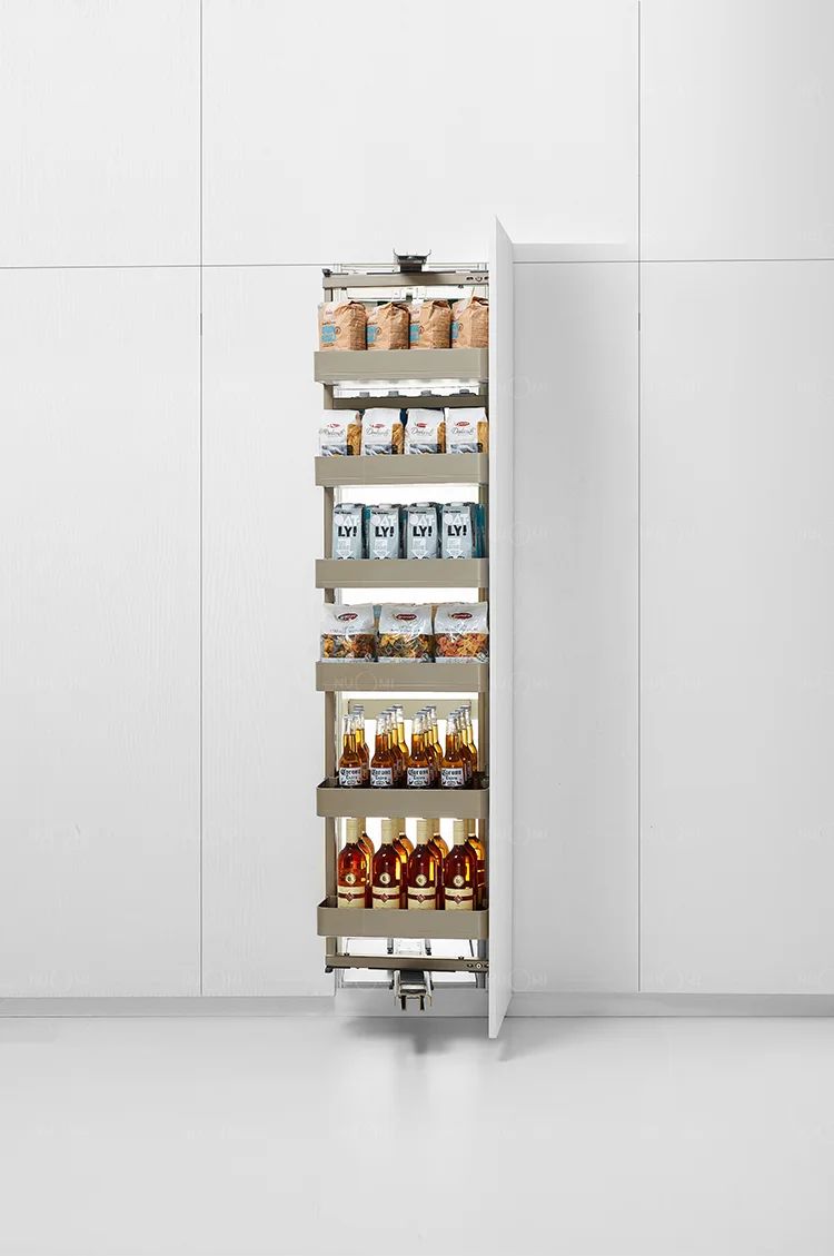 Nuomi Soft Close Revolving Pull Out Basket Tall Larder Pantry Unit ...