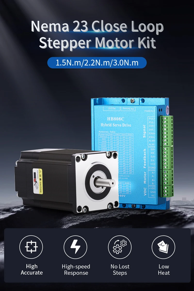 Stepper Motor Nema 23 57byg250-76 Hybrid Stepper Motor Kit Cnc Kit Stepper Motor Nema 23 - Buy ...