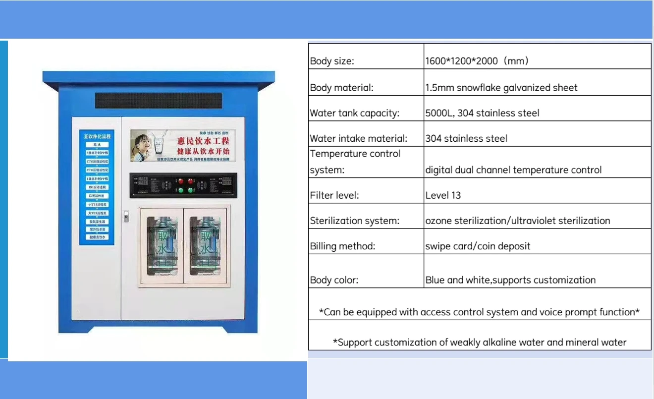 A Reverse Osmosis Outdoor Coin Operated Fully Automatic Pure Can Be ...