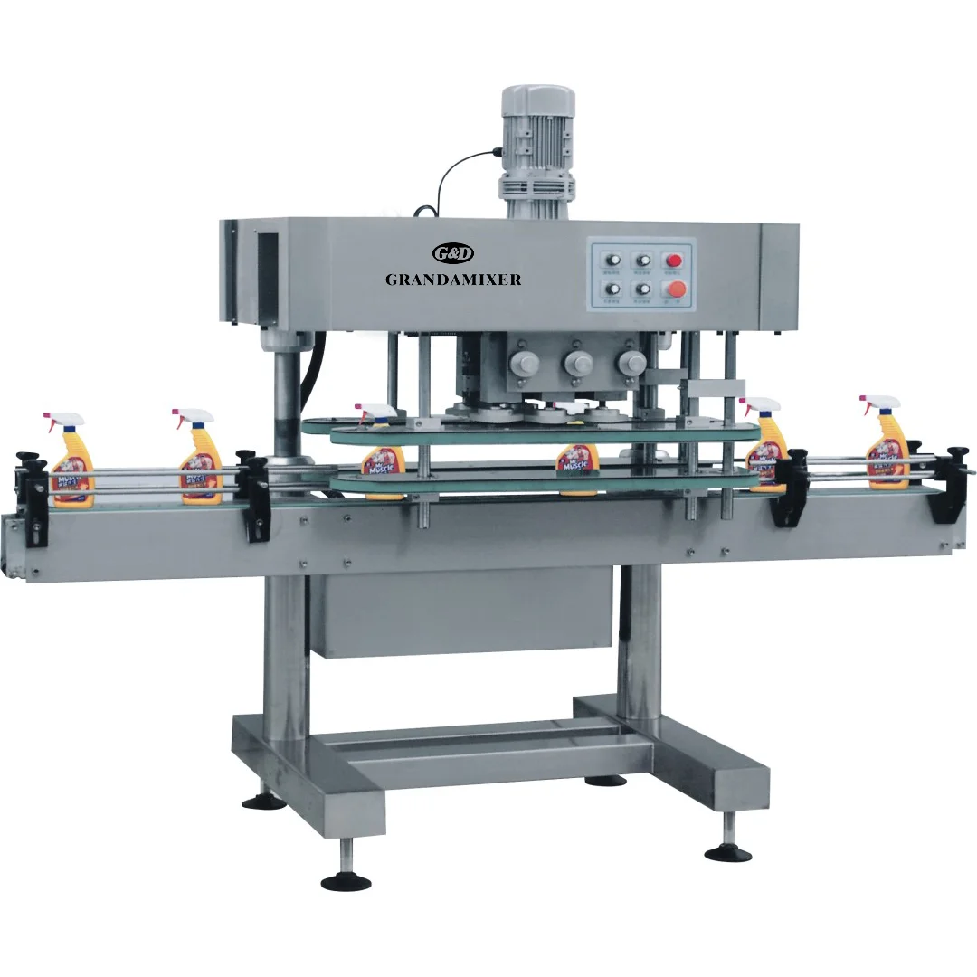 screw automatic capping machine with conveyor spray bottle Capper screw ...