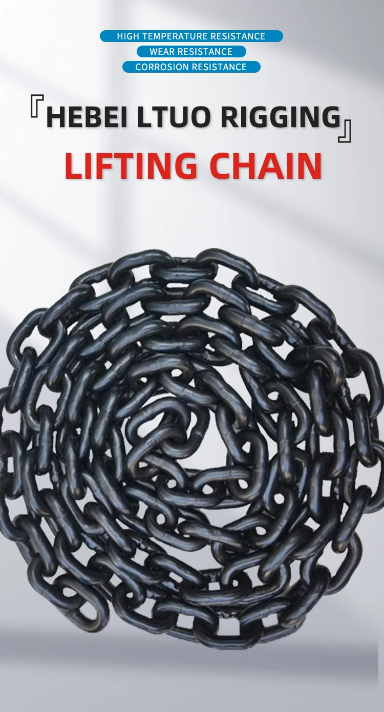 6mm 8mm 10mm High Strength Welded G80 Lifting Load Transportation Chain ...
