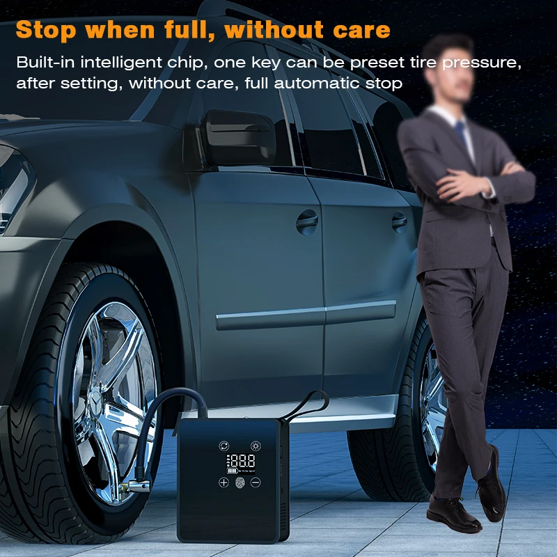 Portable Inflatable Car Pump 12v Air Compressor Air Pump For Car Tyres ...