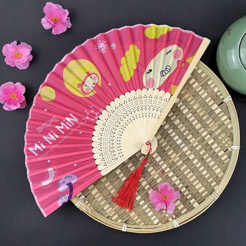 Bamboo Fold Hand Fans Wedding Chinese Japanese Fan Children China ...