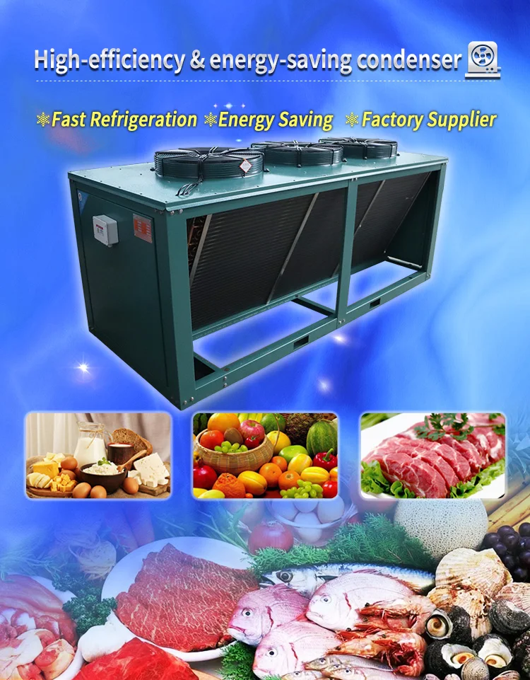 Air Condenser Refrigeration Air Cooled Condenser Cold Room Condenser ...