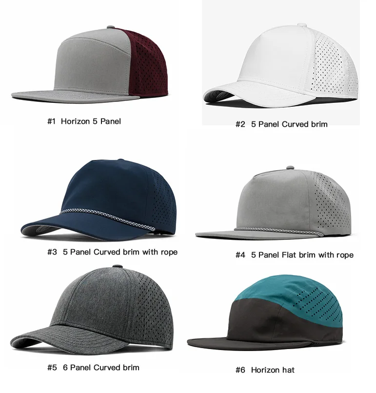 Trucker Hats Custom Rubber PVC Logo 5 Panel Melin Waterproof Golf Hats ...