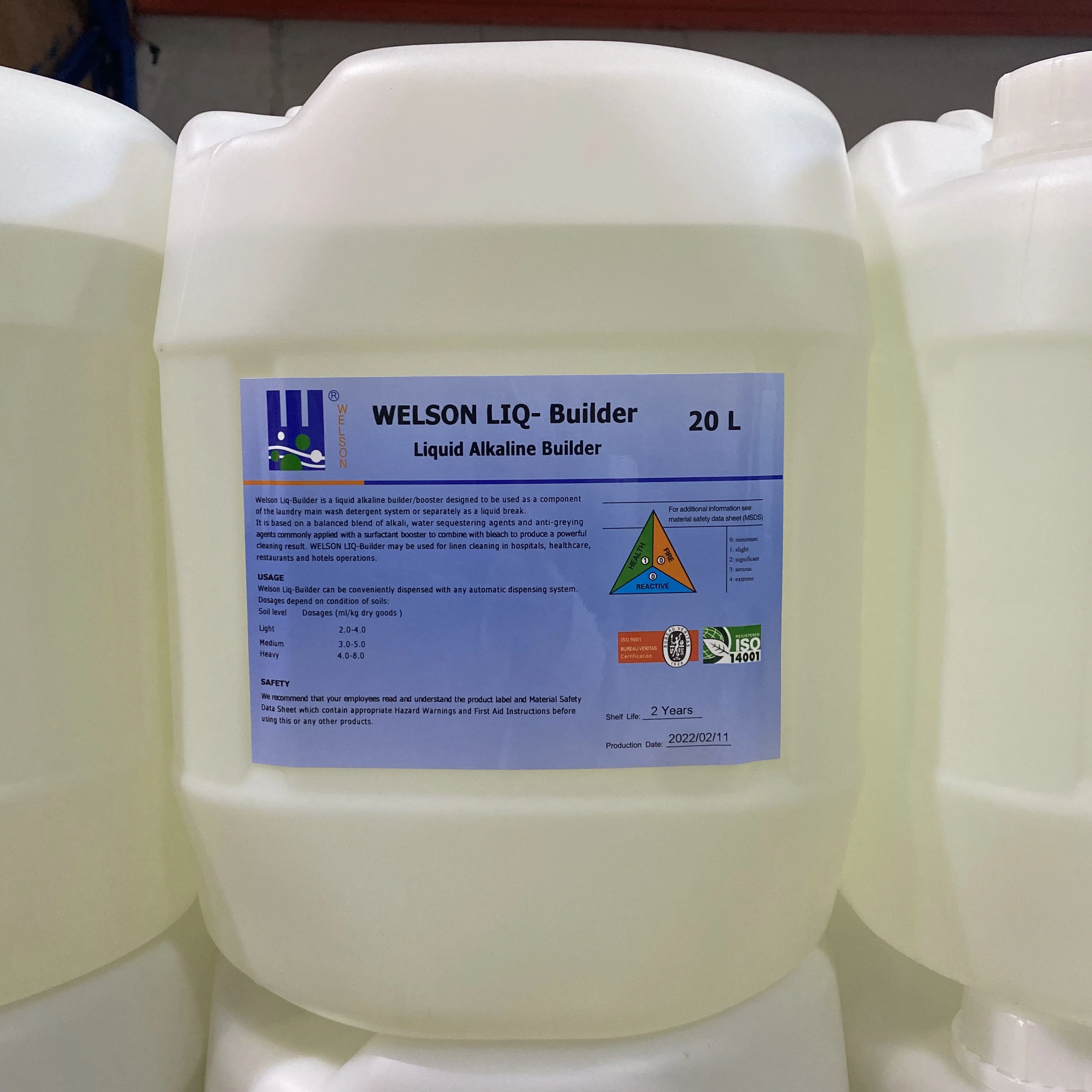 Commercial Laundry Liquid Alkaline Builder Removes Stains From ...