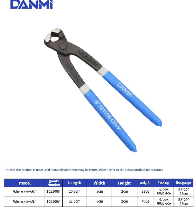 Danmi High Hardness Tower Pincer Handle Rabbet Pliers Cutting Pliers ...