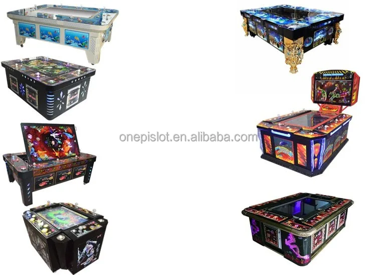 Folding Fish Table Coin Pusher Video Fishing Game Machine for Sale ...
