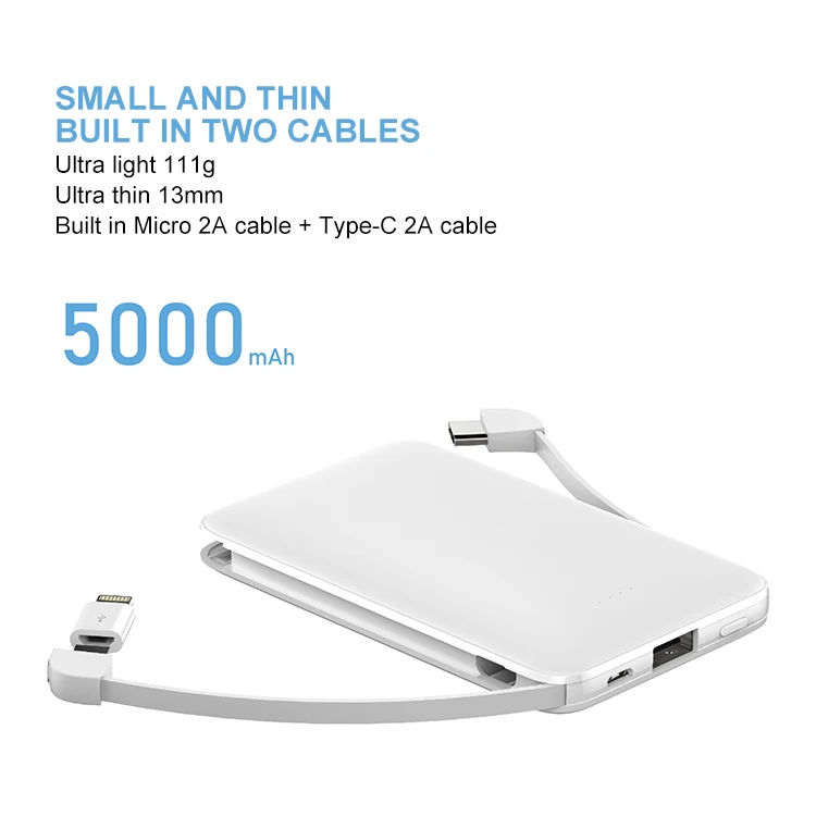 5000mah Power Banks Portable Battery Emergency Gift Power Bank With ...