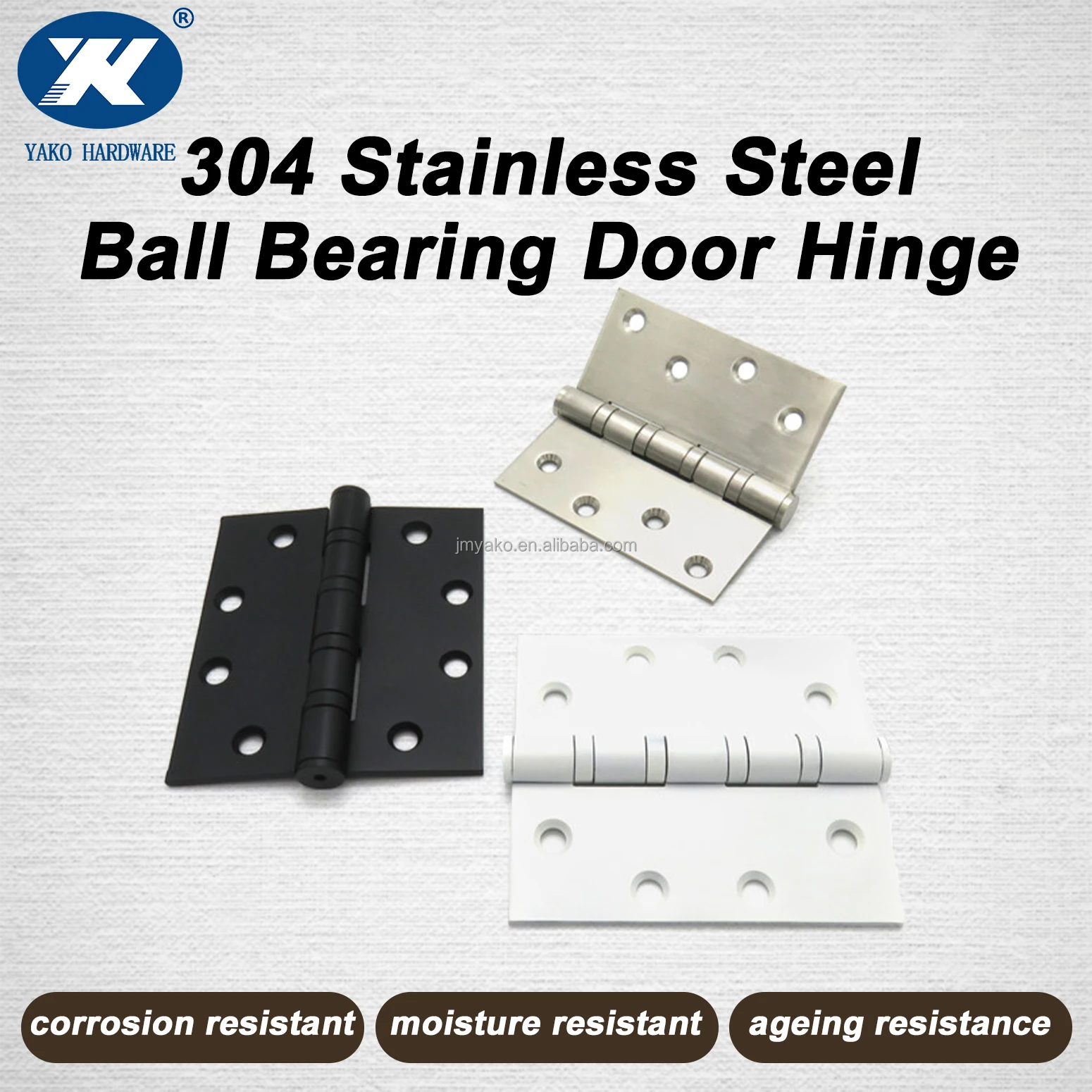 4" X 3" X 3.0mm 4bb Sus304 Ball Bearing Stainless Steel Door Hinge ...