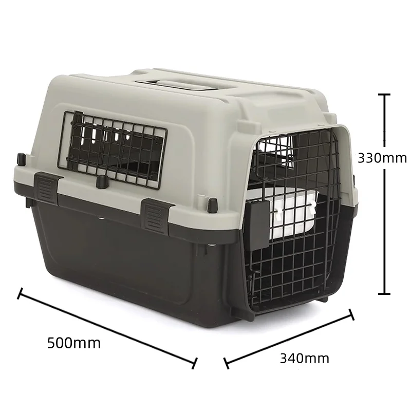 Plastic Air Transport Box Pet Dog Travel Carrier Cages Pet Travel Box ...