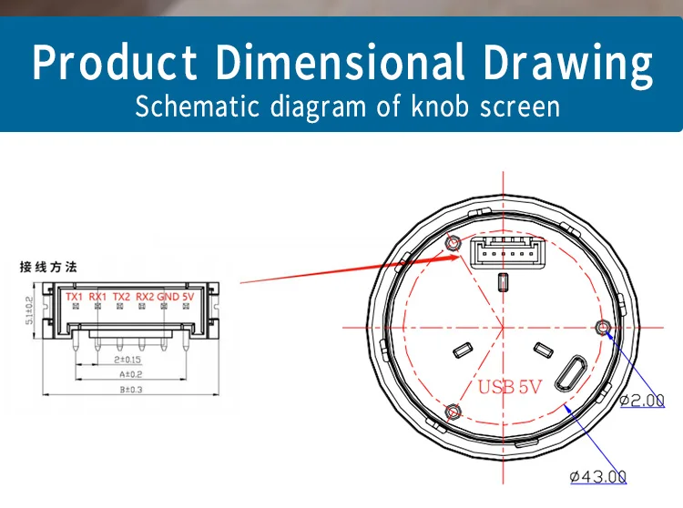 Hmi 1.6 Inch Circular Knob Display Rotary Lcd Circle Round Oled Smart Home Knob Screen Encoder ...